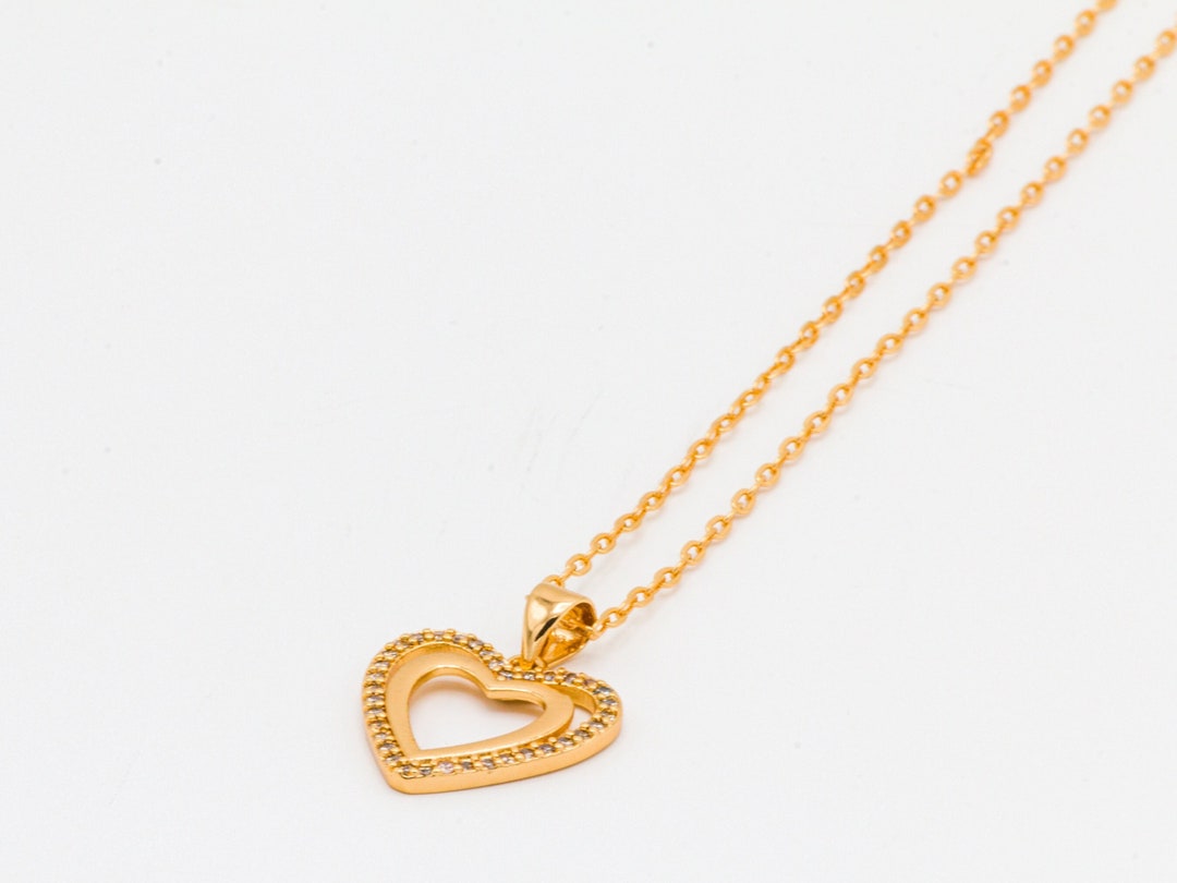 Heart Small Couple Locket Family Necklace for Women and Girls, Gift for ...