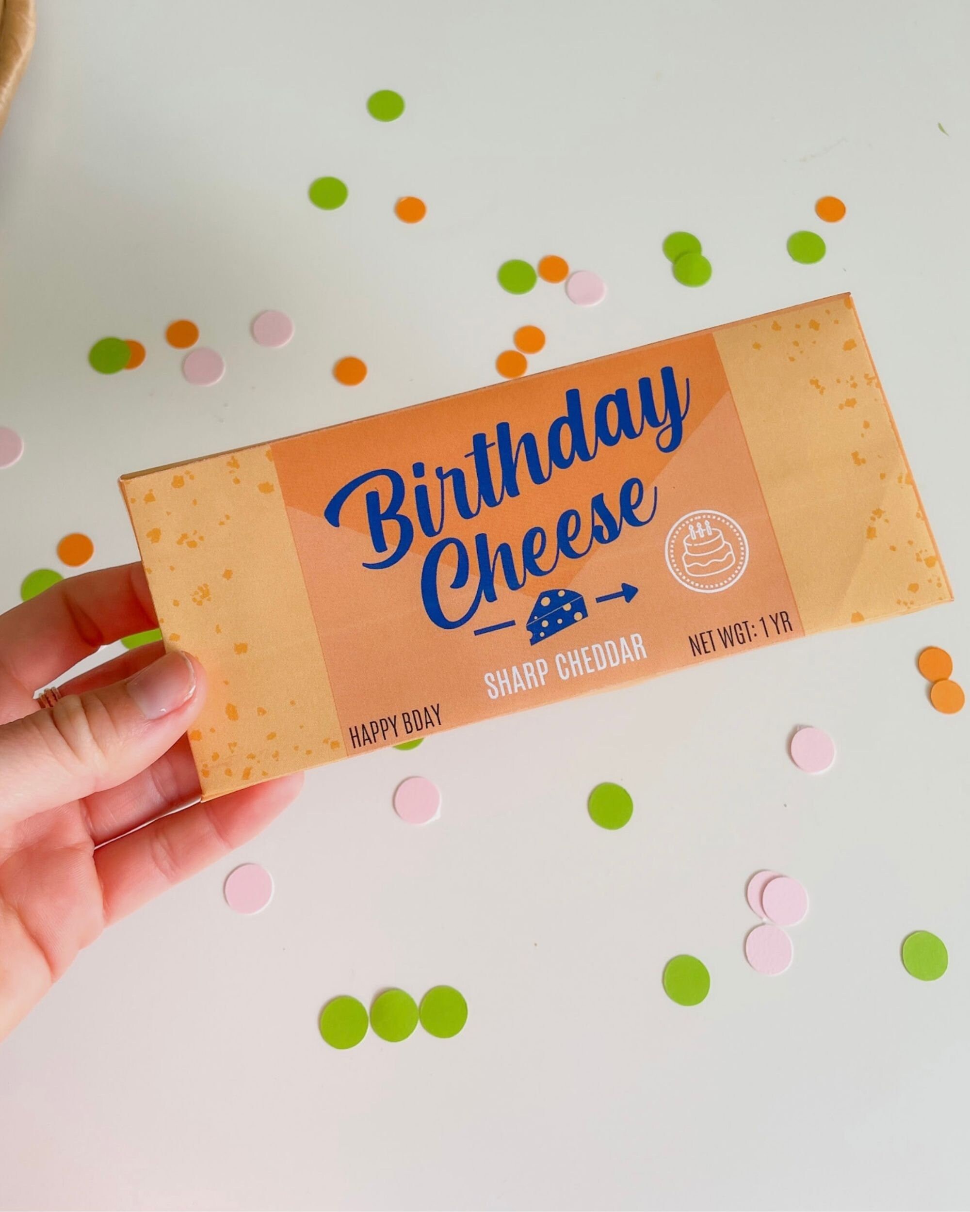 Birthday Money Gift Box Cheddar Cheese Money Gift Holder Cheddar Cash ...