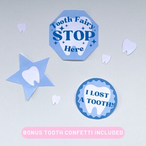 Tooth Fairy Lost Tooth Printable Sign Banner Pennant Flags for Kids ...