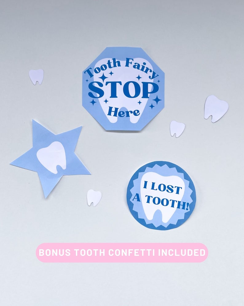 Tooth Fairy Lost Tooth Printable Sign Banner Pennant Flags for Kids ...