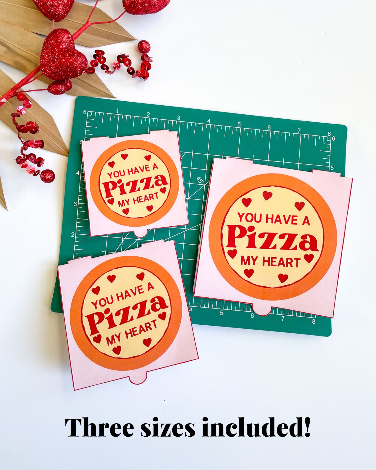 Pizza Box Valentine Card for Food Lovers and Significant Others or ...