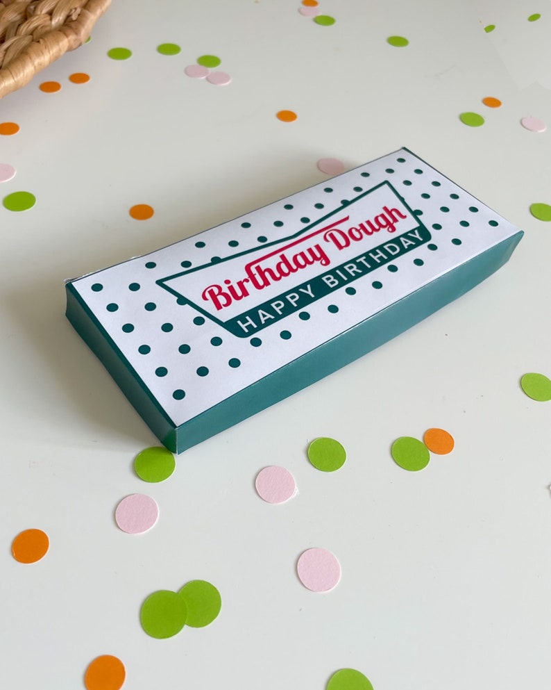 Birthday Money Gift Mini Donut Box Money Holder Birthday Dough - Etsy