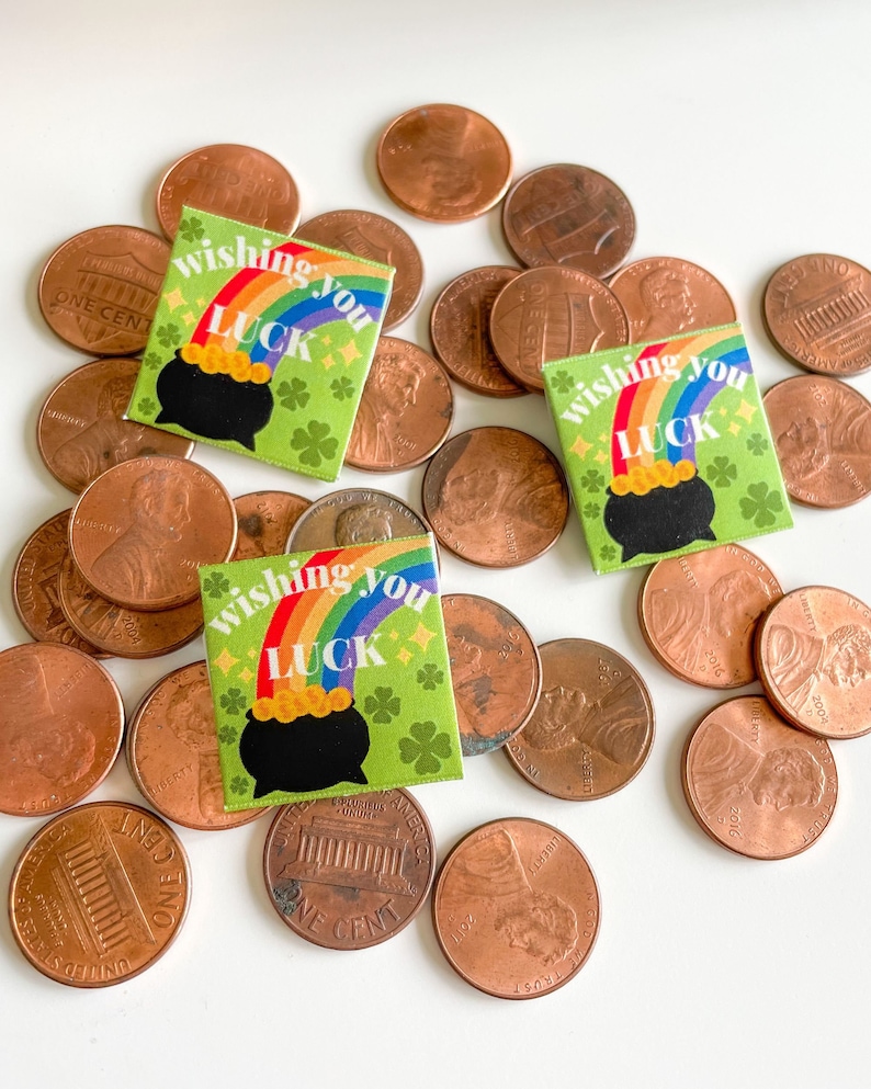 Lucky Penny Gift Envelope St Patricks Day Lucky Coin Holder for Class ...