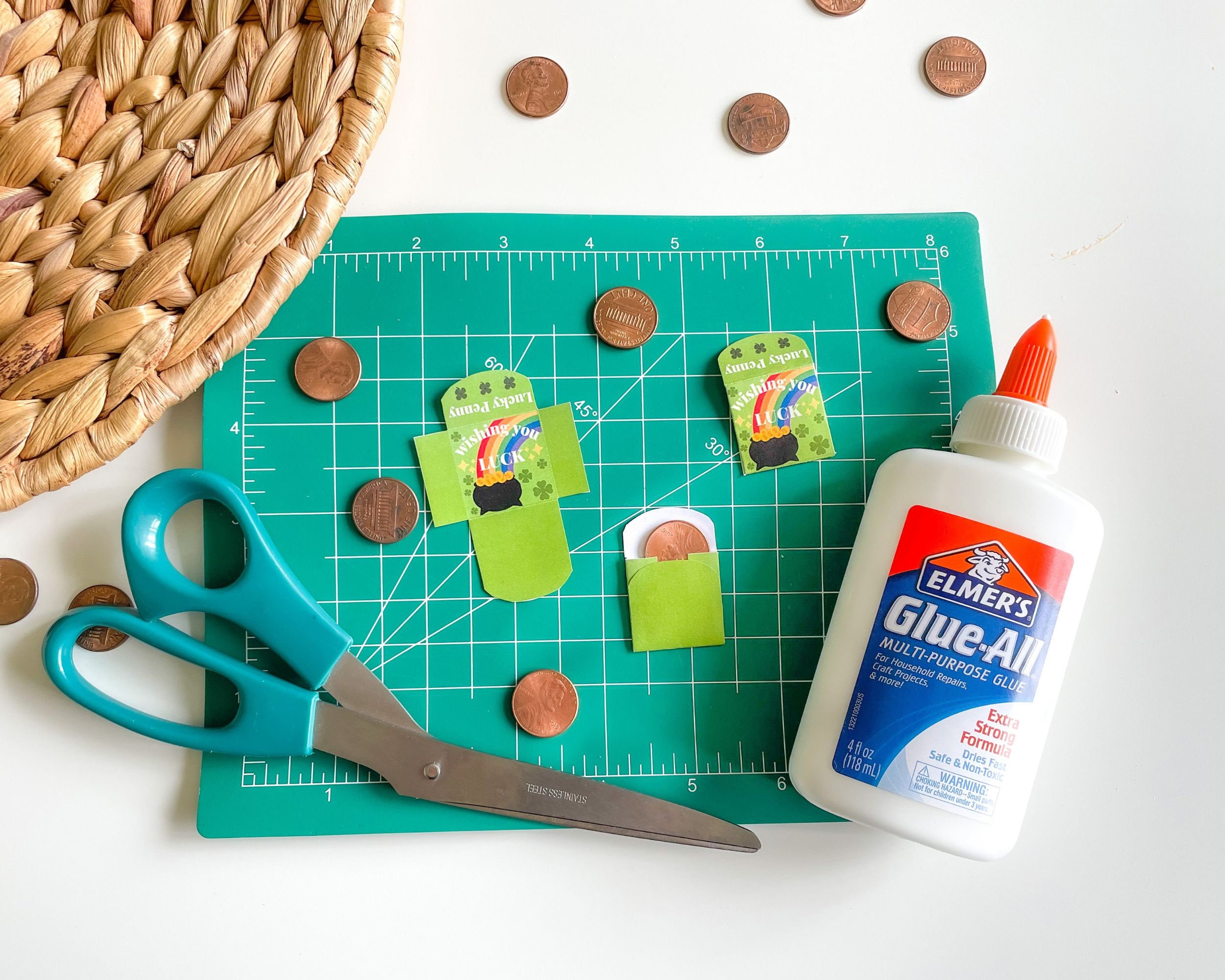 Lucky Penny Gift Envelope St Patricks Day Lucky Coin Holder for Class ...