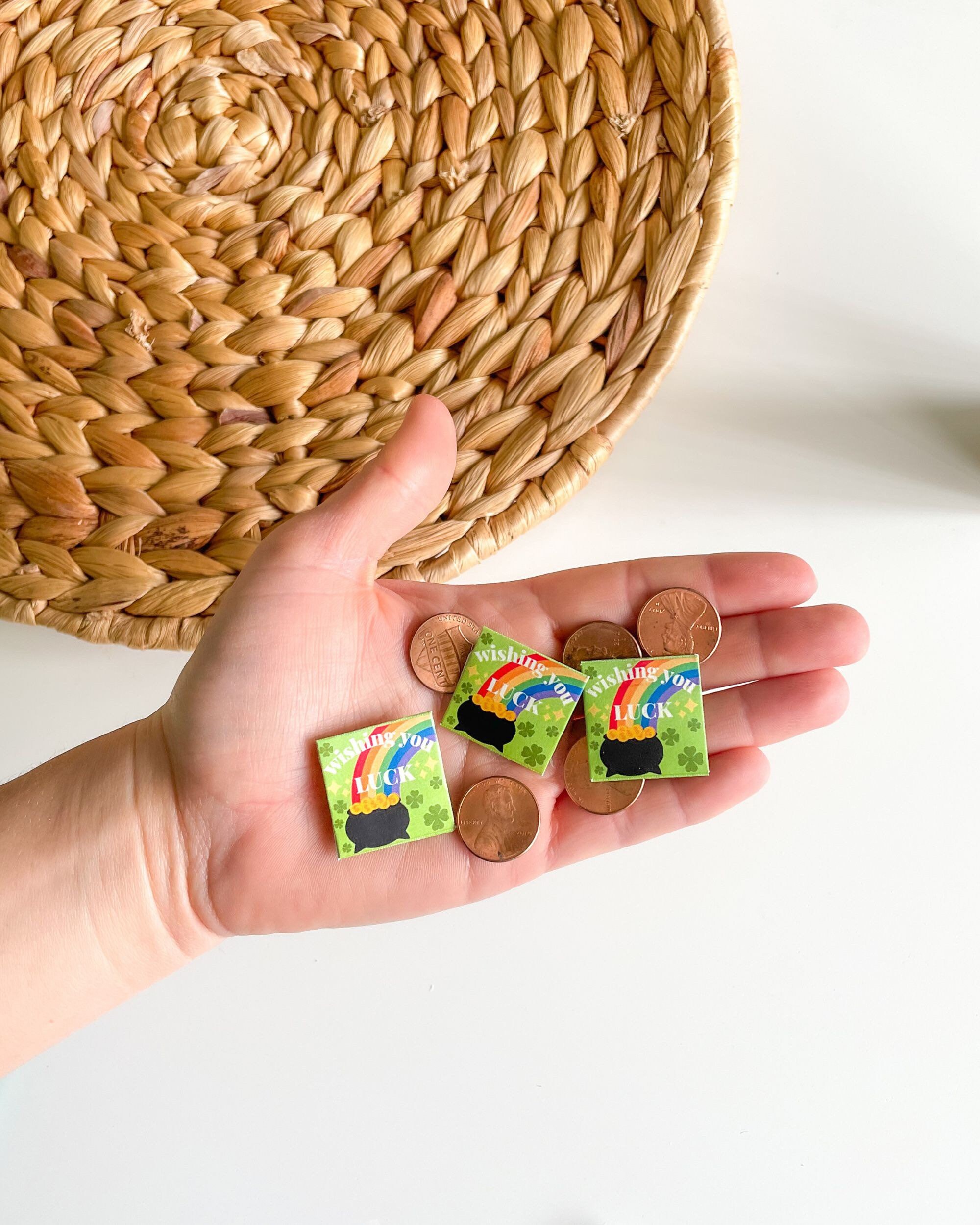 Lucky Penny Gift Envelope St Patricks Day Lucky Coin Holder for Class ...