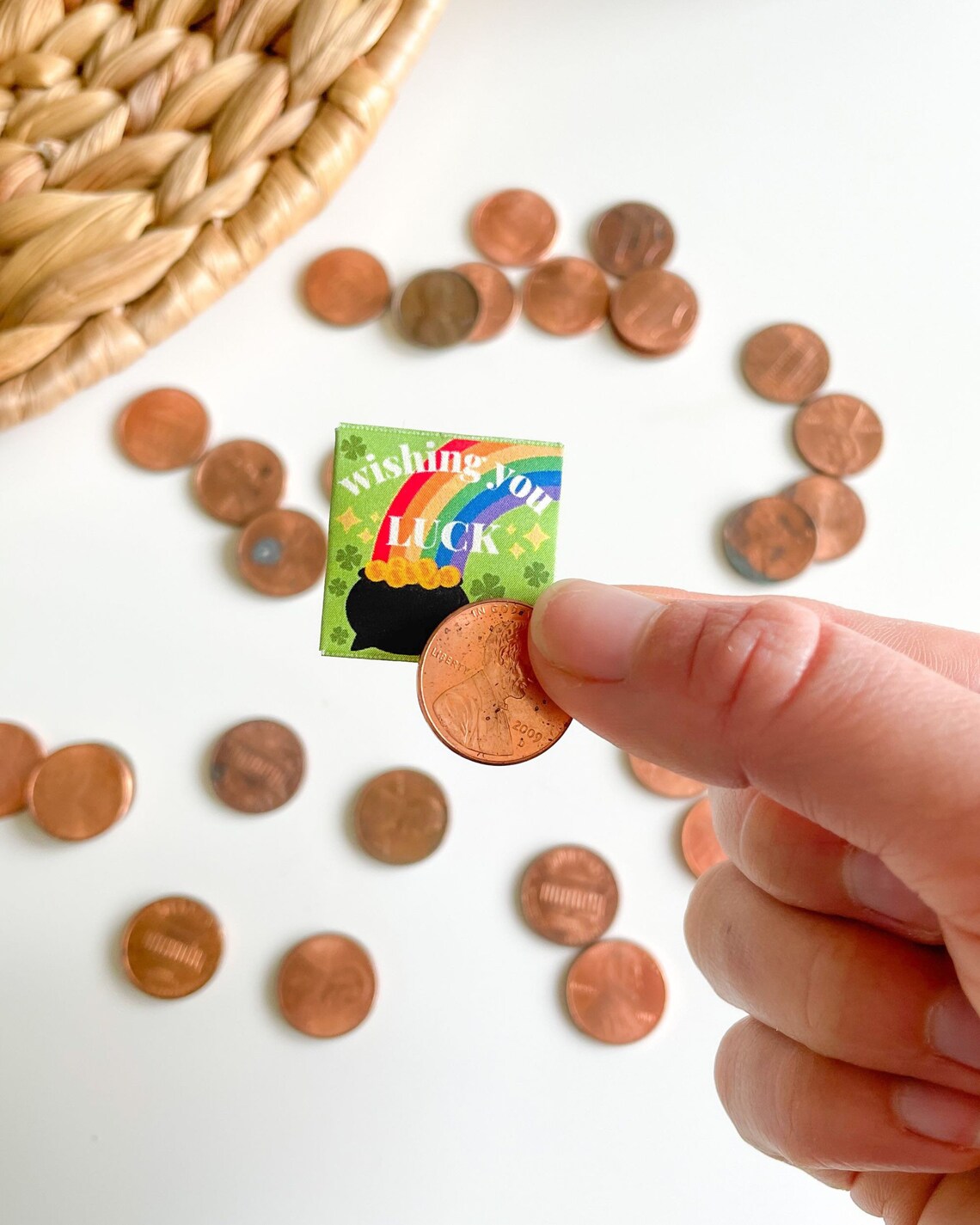 Lucky Penny Gift Envelope St Patricks Day Lucky Coin Holder for Class ...