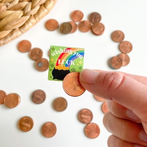 Lucky Penny Gift Envelope St Patricks Day Lucky Coin Holder for Class ...
