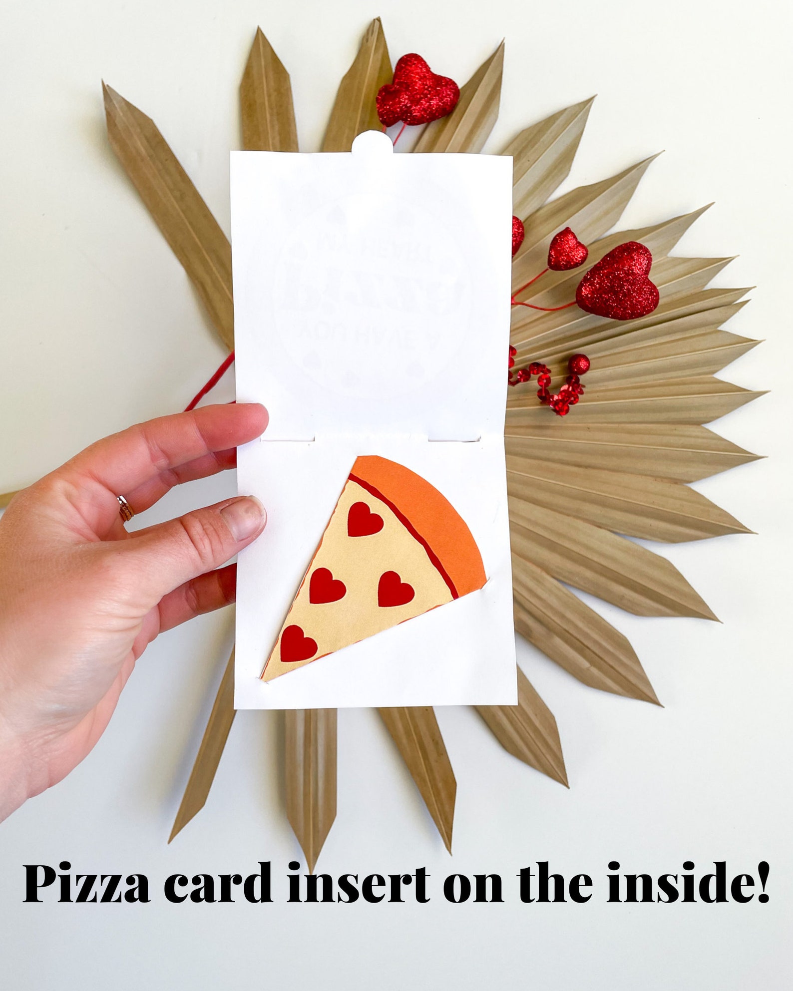 Pizza Box Valentine Card for Food Lovers and Significant Others or ...