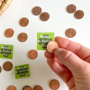 Lucky Penny Envelope Clover St Patricks Day Gift Lucky Coin Holder ...