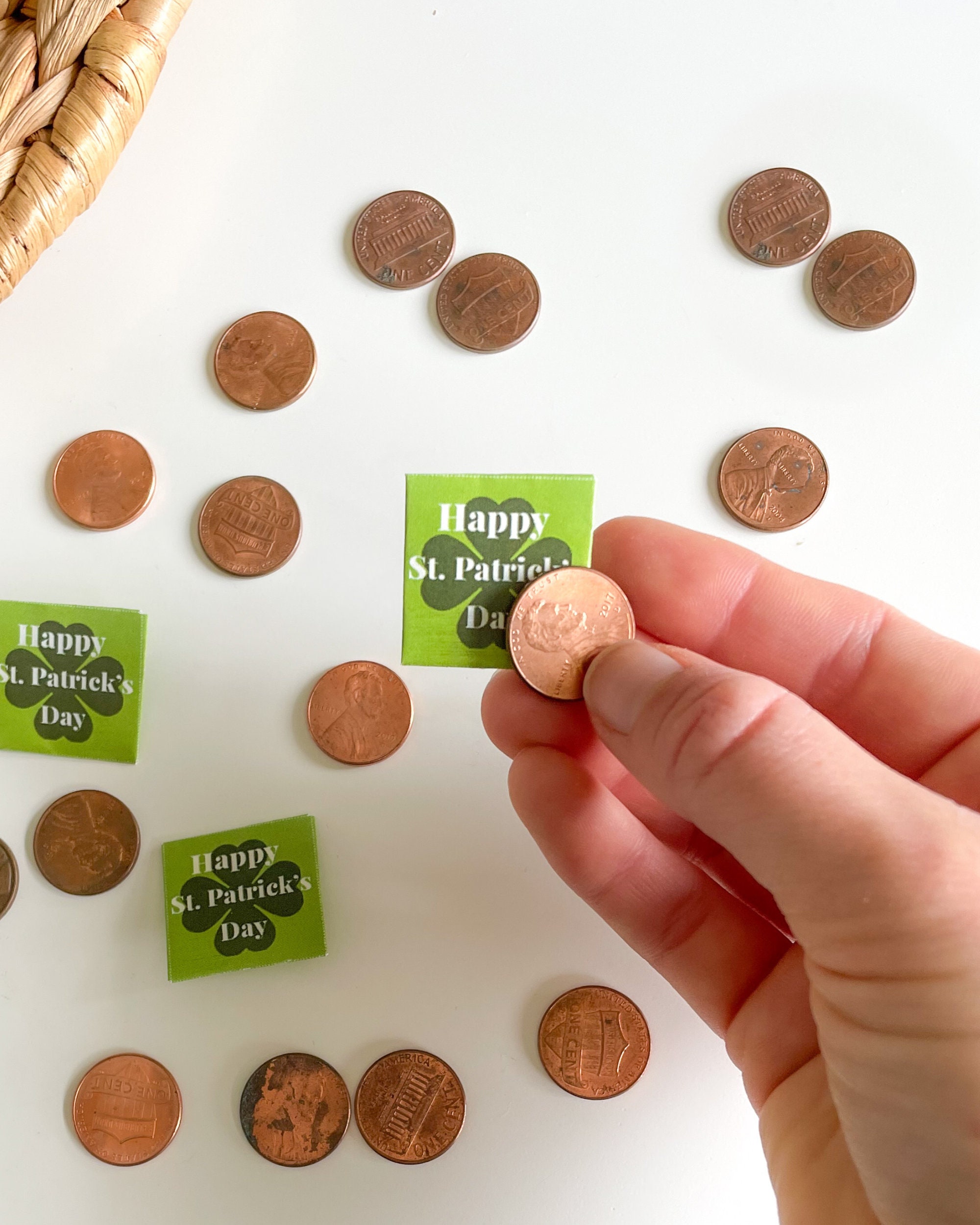 Lucky Penny Envelope Clover St Patricks Day Gift Lucky Coin Holder ...