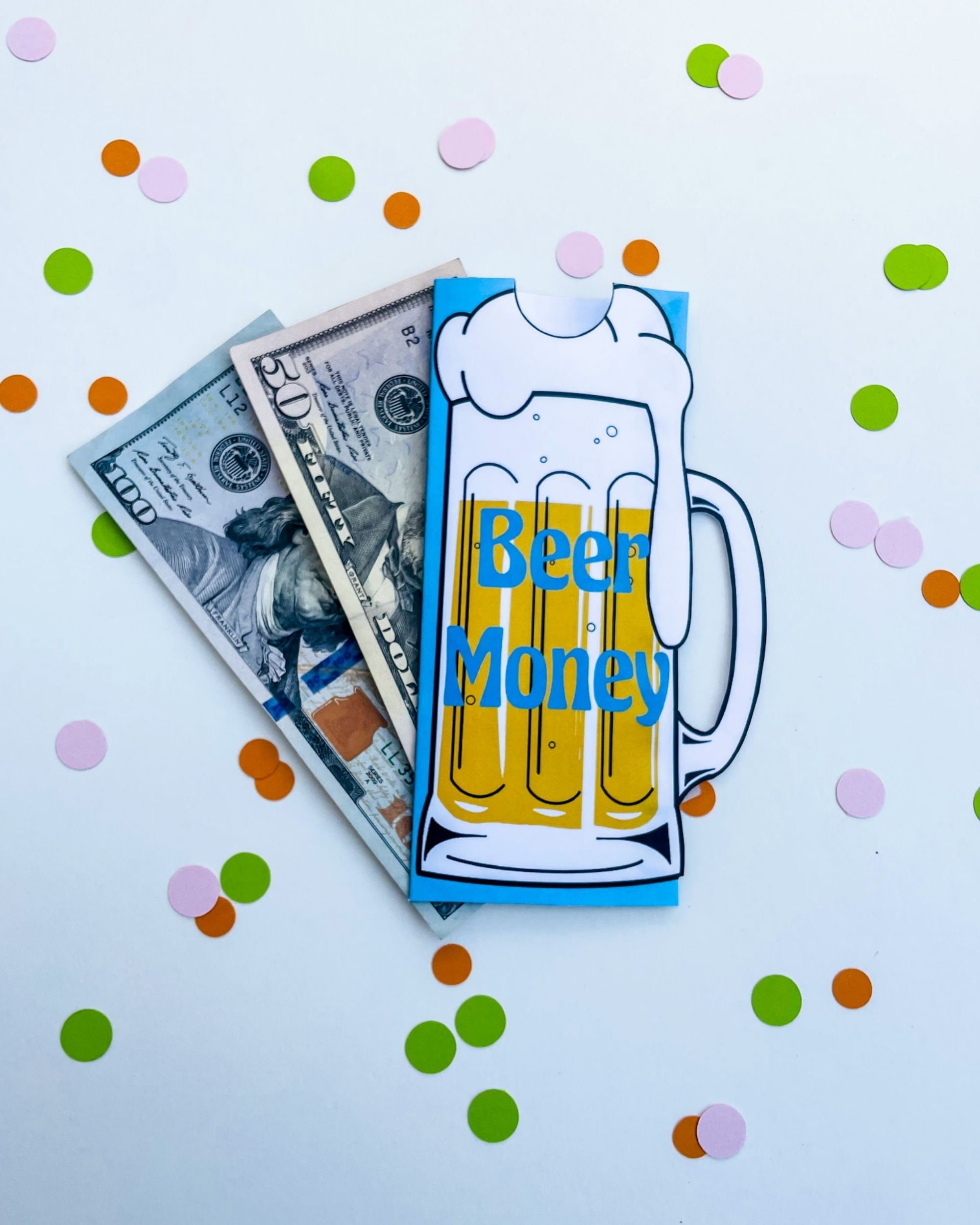 Beer Money Gift Envelope for Cash Gifts Drink Funds Insert for Guy Gift ...