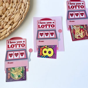Valentine Scratch-off Lottery Ticket Holder | I Love You a Lotto ...