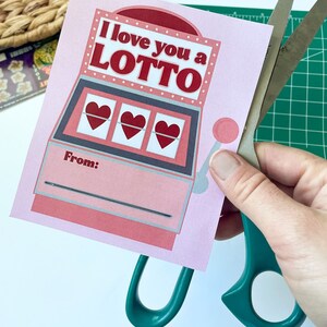 Valentine Scratch-off Lottery Ticket Holder | I Love You a Lotto ...