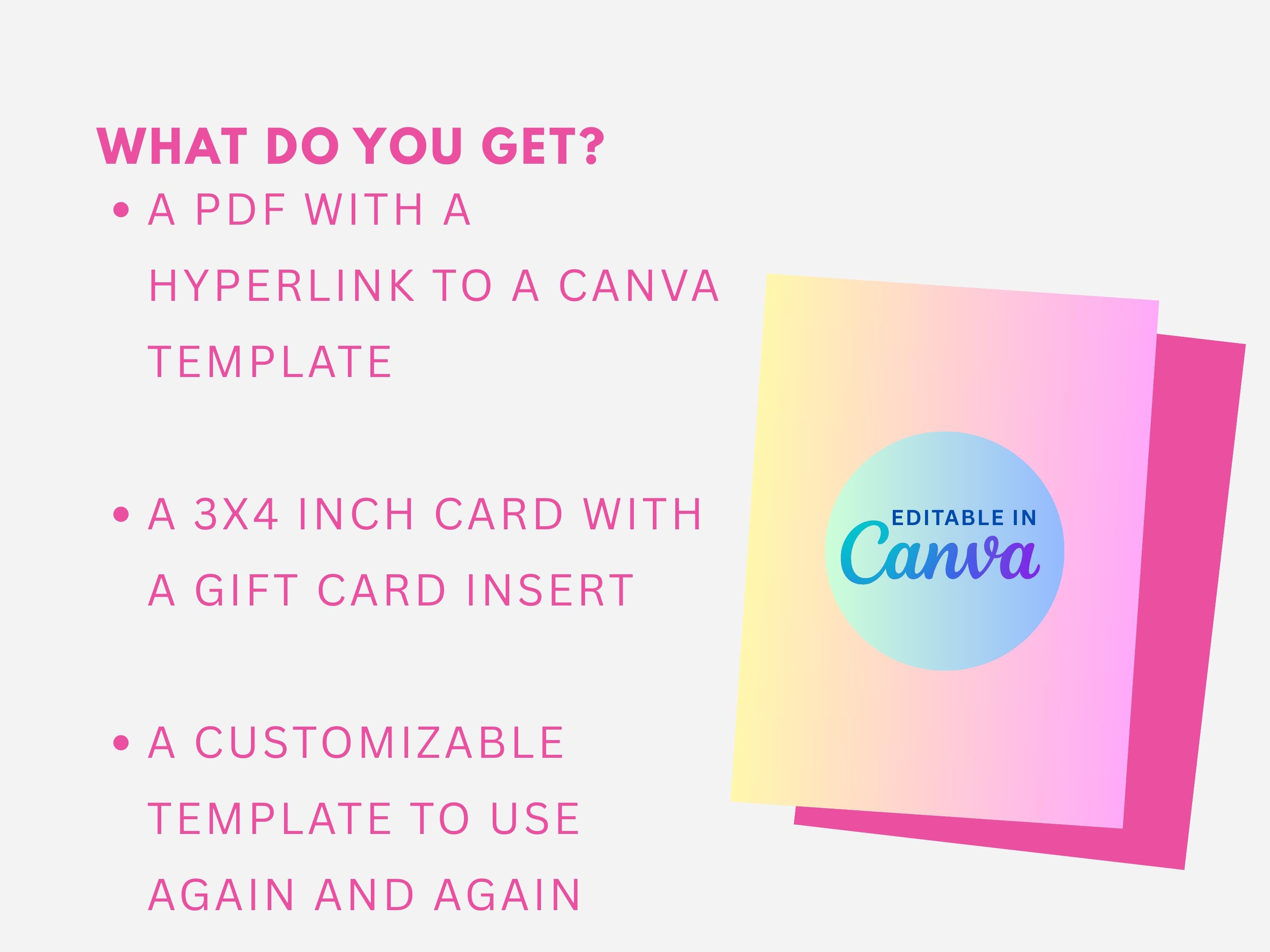 Editable Teacher Gift Card Holder Template Composition Notebook Style ...