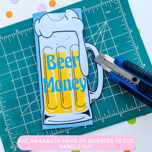 Beer Money Gift Envelope for Cash Gifts Drink Funds Insert for Guy Gift ...