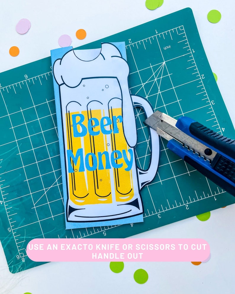 Beer Money Gift Envelope for Cash Gifts Drink Funds Insert for Guy Gift ...