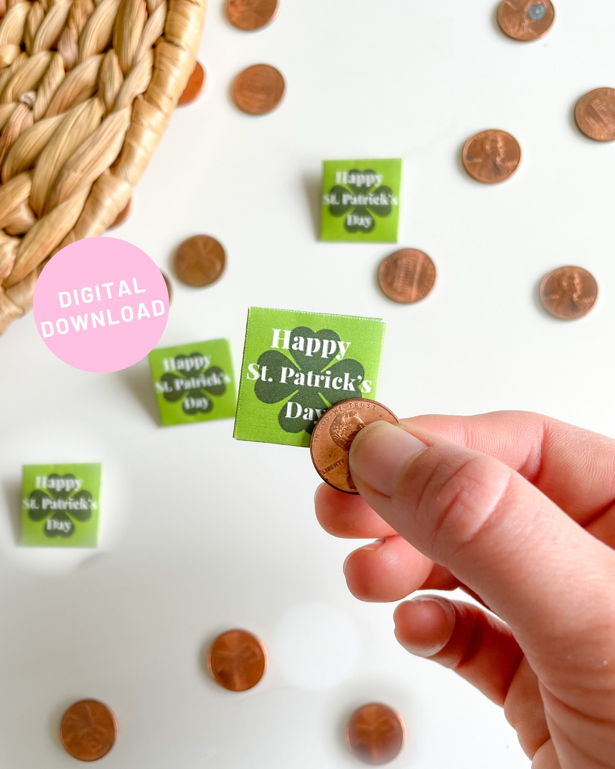 Lucky Penny Envelope Clover St Patricks Day Gift Lucky Coin Holder ...