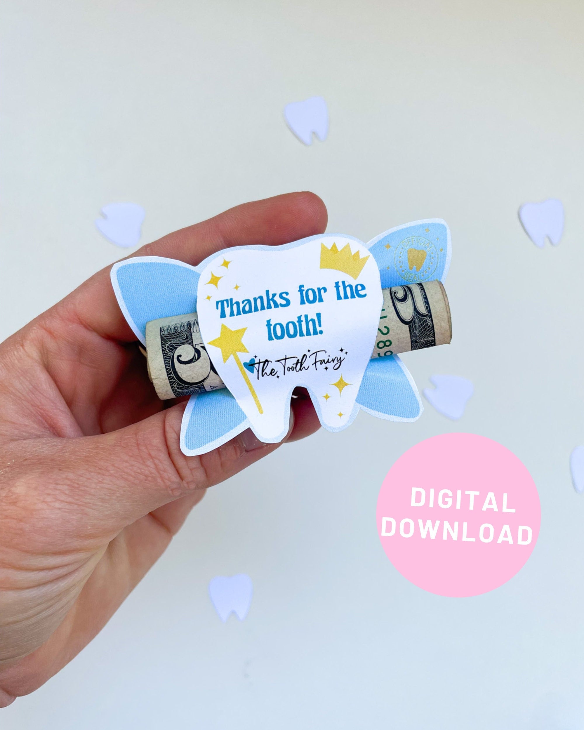 Money From Tooth Fairy for Lost Tooth Dollar Insert for Tooth Fairy ...