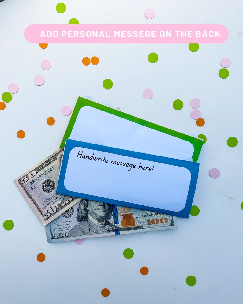 Vacation Money Envelope for Cash Gifts Trip Funds Money Insert for Gift ...