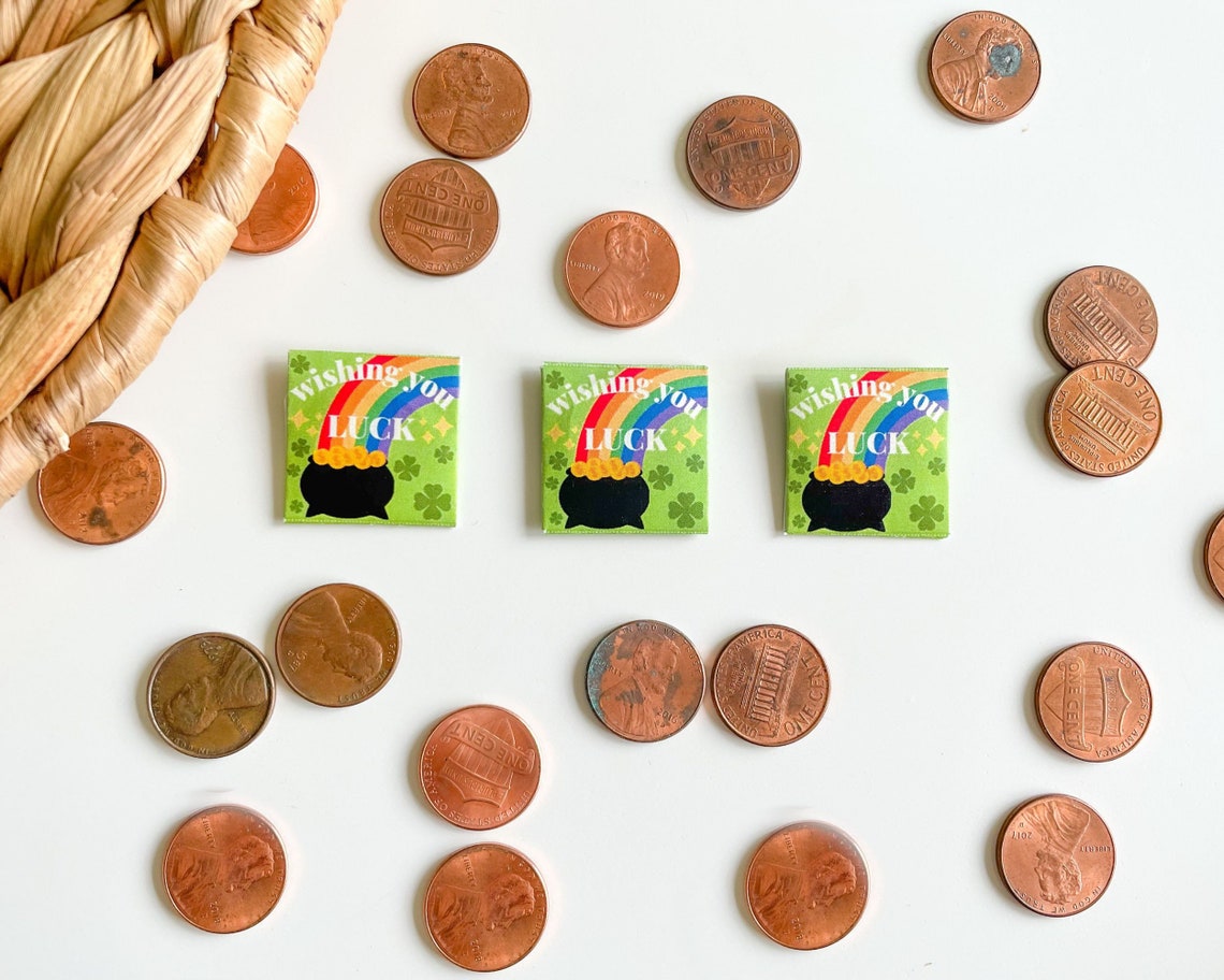 Lucky Penny Gift Envelope St Patricks Day Lucky Coin Holder for Class ...