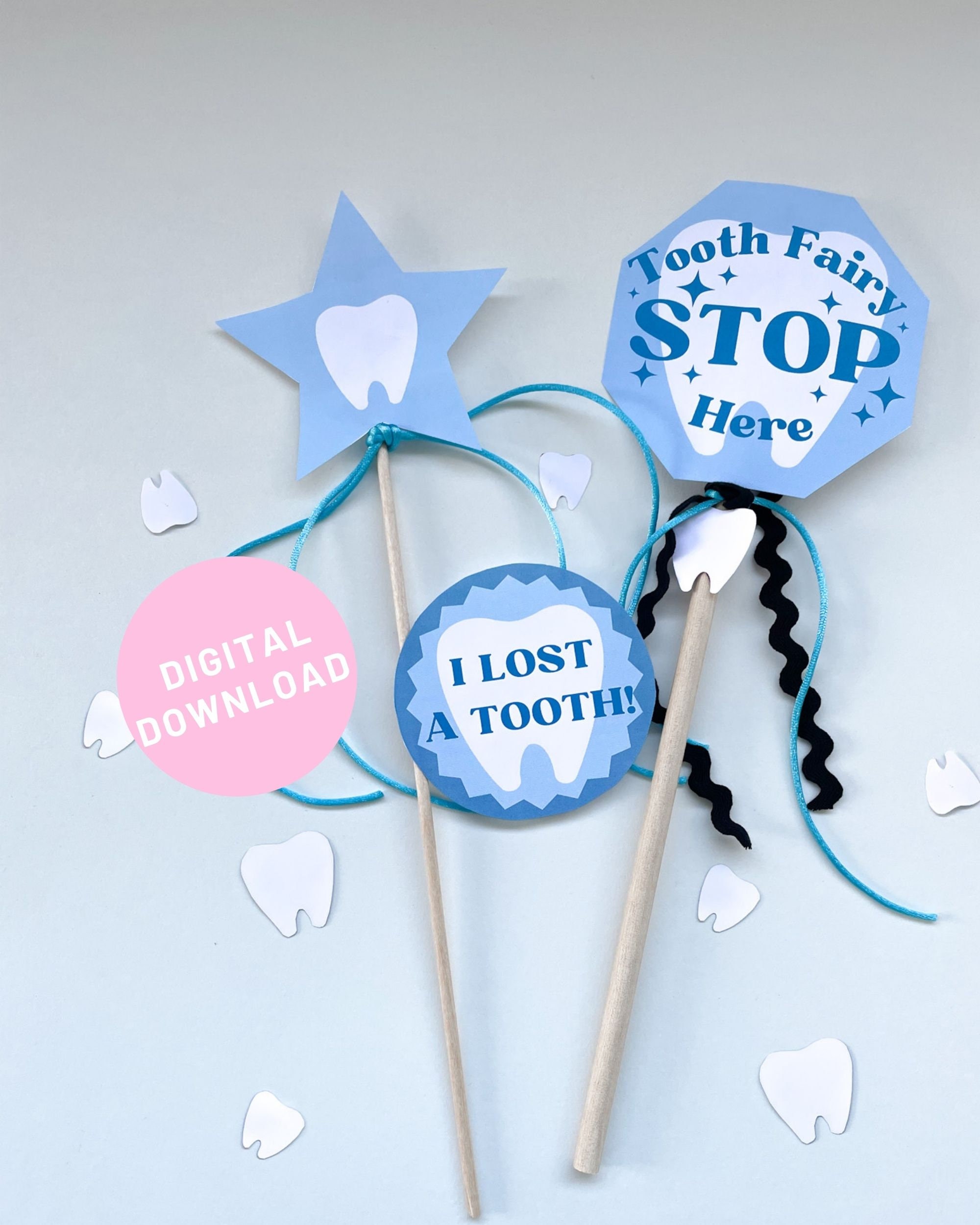 Tooth Fairy Lost Tooth Printable Sign Banner Pennant Flags for Kids ...