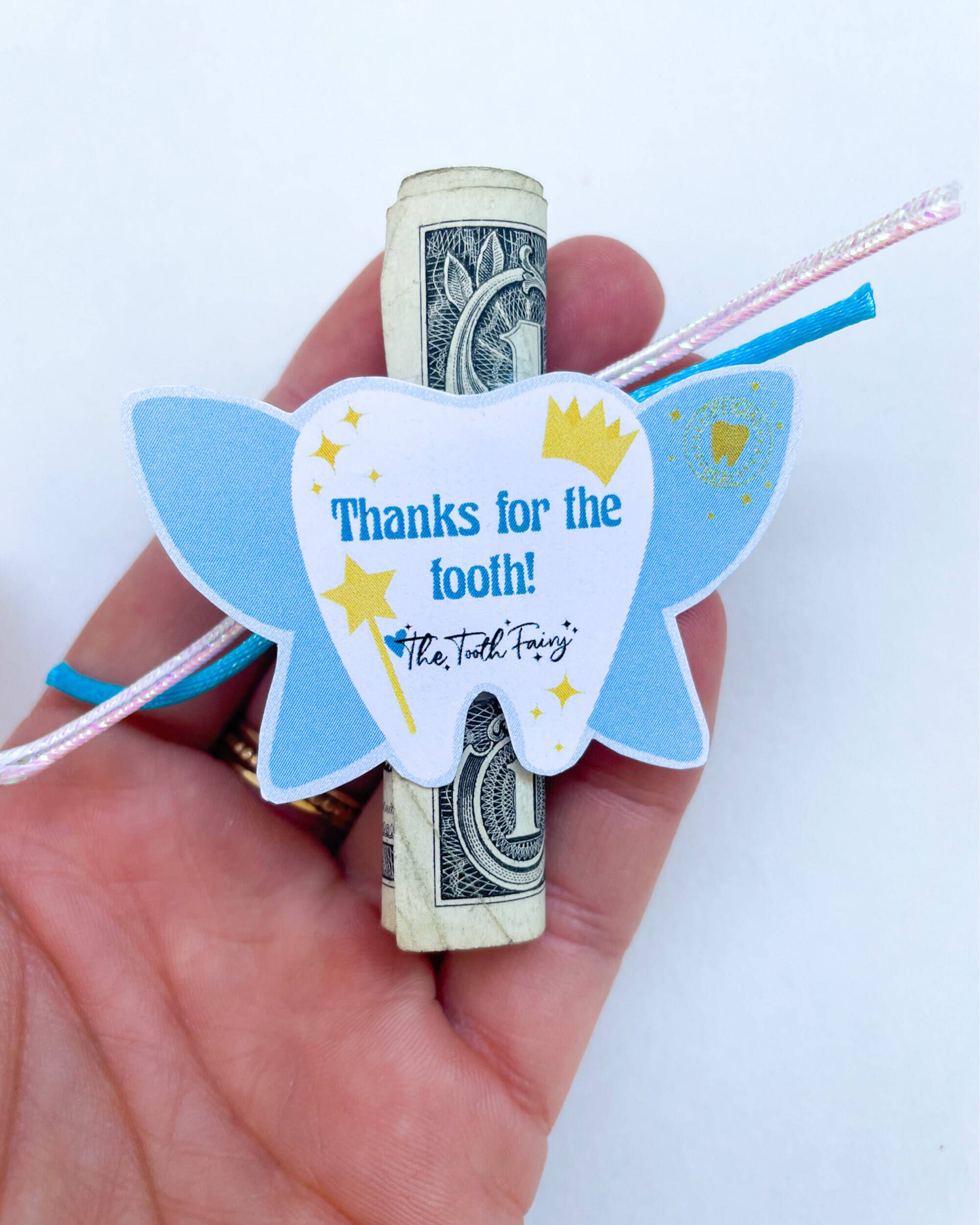 Tooth Fairy Money Holder for Lost Tooth Dollar Insert for Tooth Fairy ...