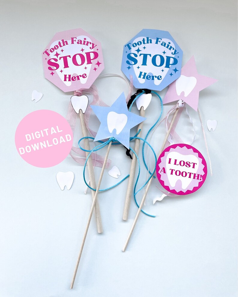 Tooth Fairy Lost Tooth Printable Sign Banner Pennant Flags for Kids ...