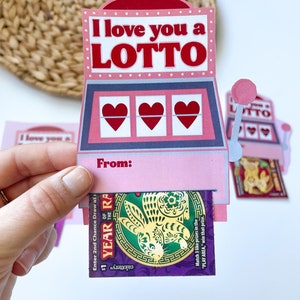 Valentine Scratch-off Lottery Ticket Holder | I Love You a Lotto ...