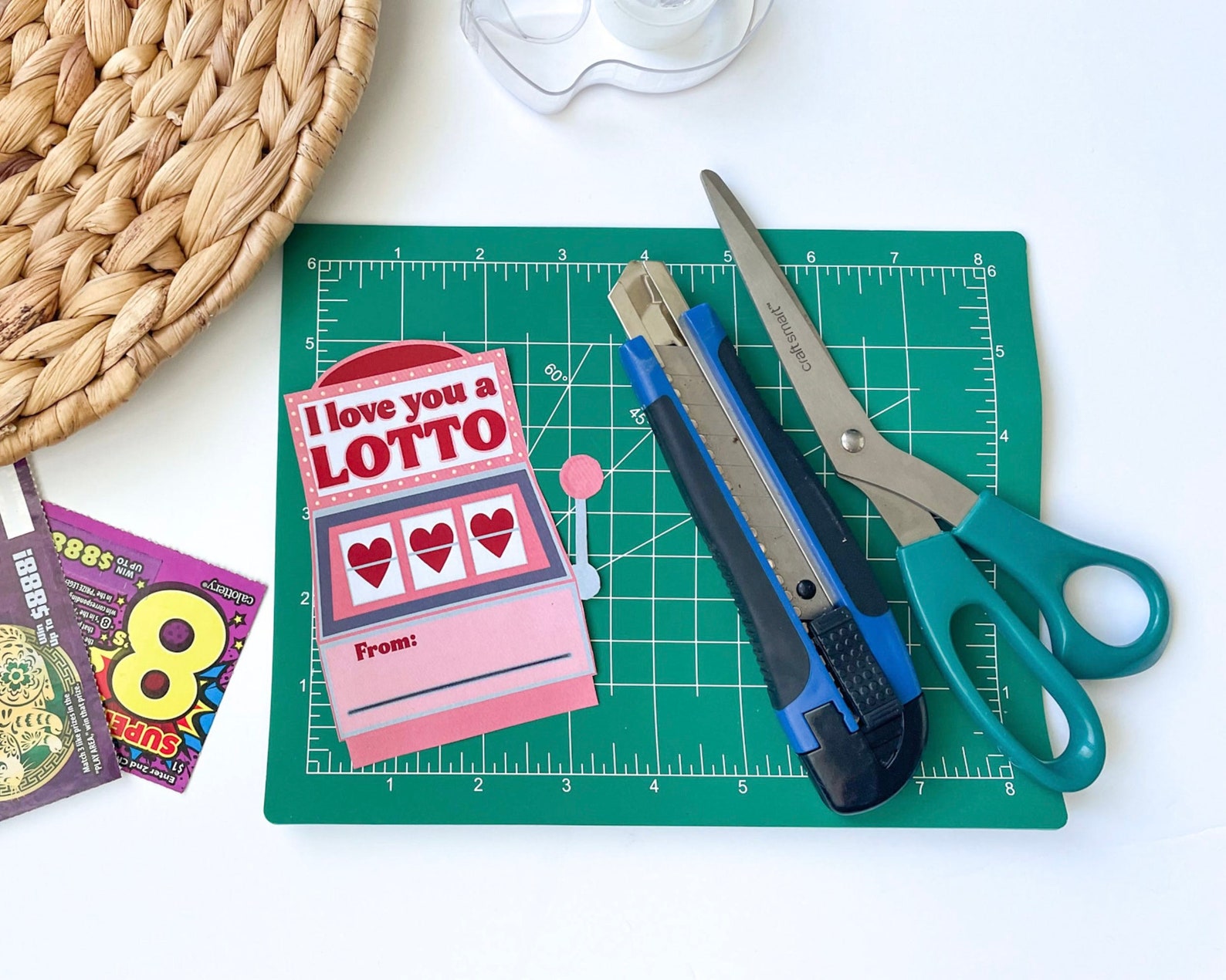Valentine Scratch-off Lottery Ticket Holder | I Love You a Lotto ...