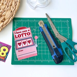 Valentines Scratcher Lottery Ticket Holder Slot Machine Printable for ...