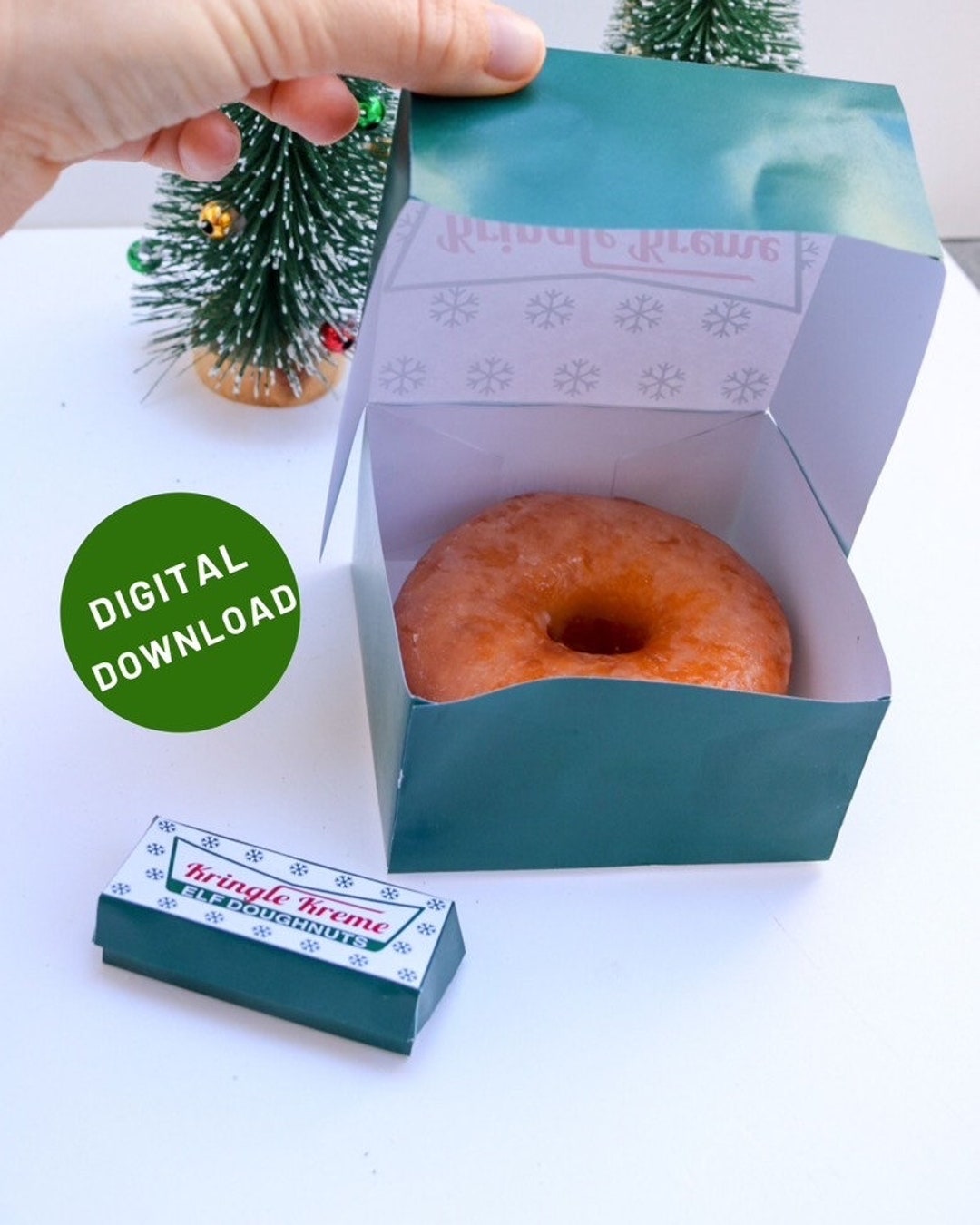 Elf Sized Doughnut Box Christmas Spy Elf With Single Donut Box for ...