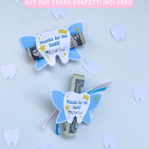 Tooth Fairy Money Holder for Lost Tooth Dollar Insert for Tooth Fairy ...