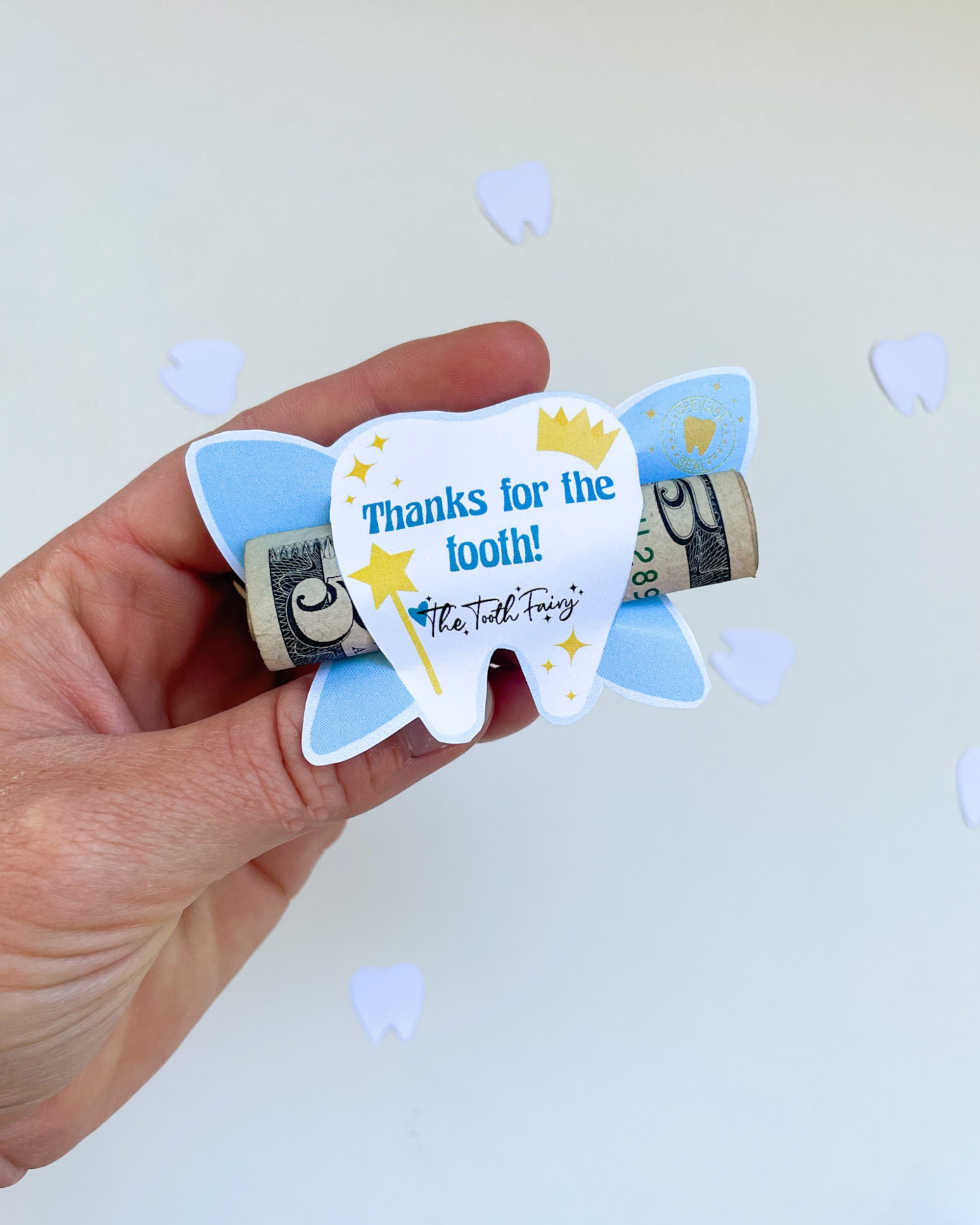 Tooth Fairy Money Holder for Lost Tooth Dollar Insert for Tooth Fairy ...