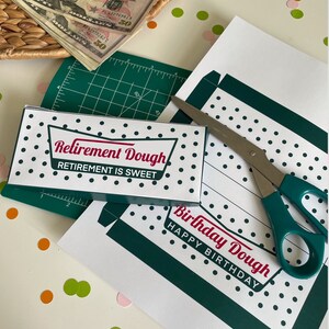 Retirement Money Gift Mini Donut Box Money Holder Retirement Dough ...