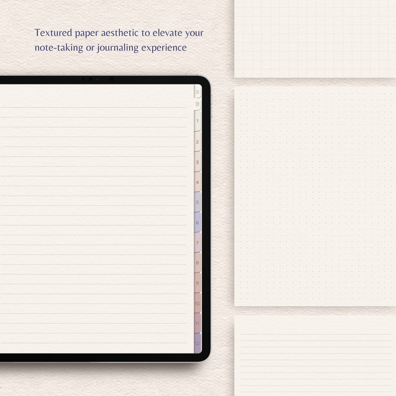 Minimalist Digital Notebook: Pastel Blue, 20 Templates (PDF) - for ...