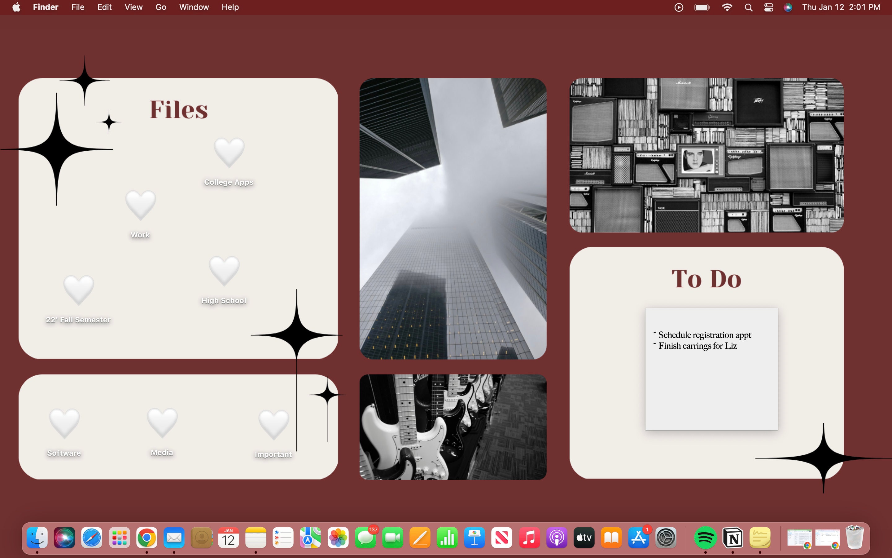 Downtown Girl It Girl Desktop Wallpaper Organizer - Etsy