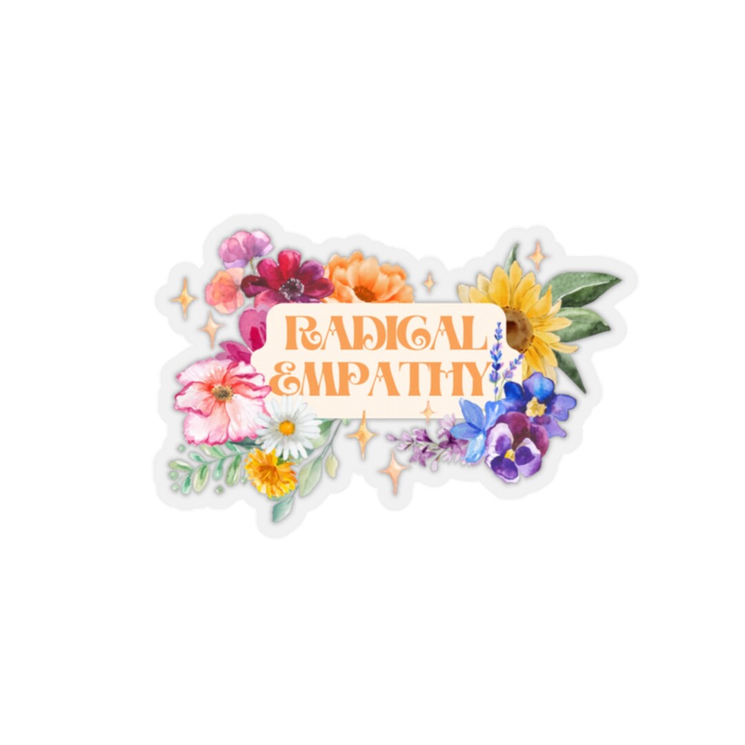 Radical Empathy Rainbow Botanical Kiss-cut Sticker-suitable for Both ...