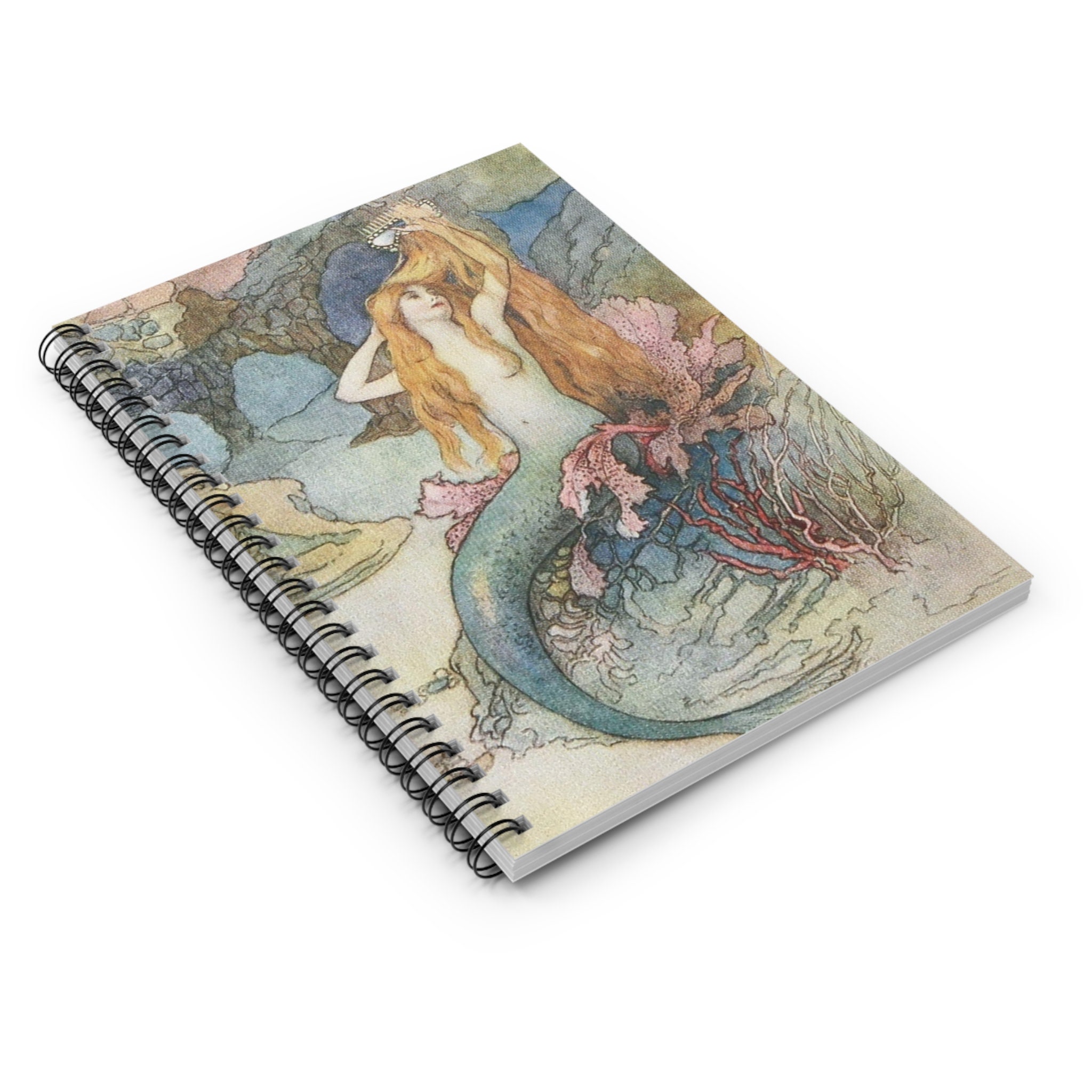 Vintage Little Mermaid Notebook- Warwick Goble Fairy Tales Original ...