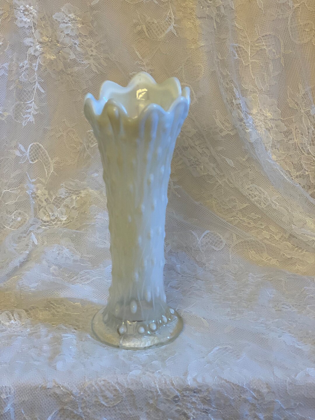 Northwood White Opalescent Tree Trunk Swung Vase - Etsy