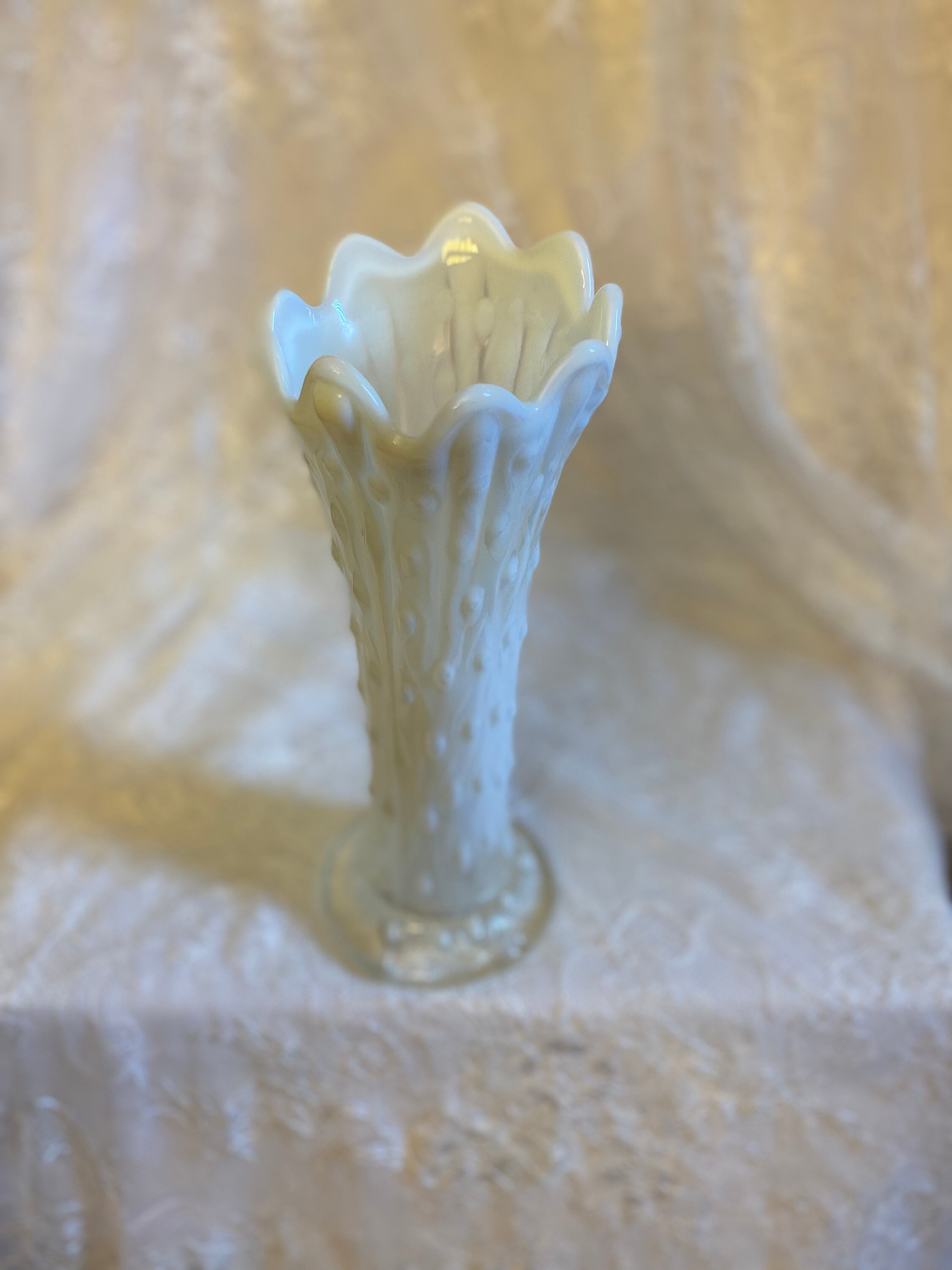 Northwood White Opalescent Tree Trunk Swung Vase - Etsy