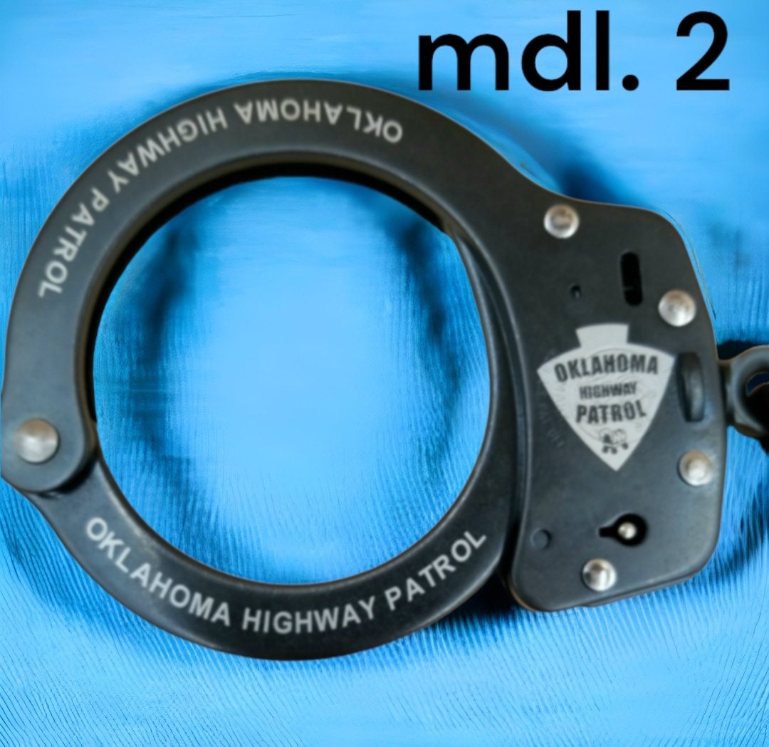 Custom Laser Etched Police Hand Cuffs (hand Cuff Display Stand ...