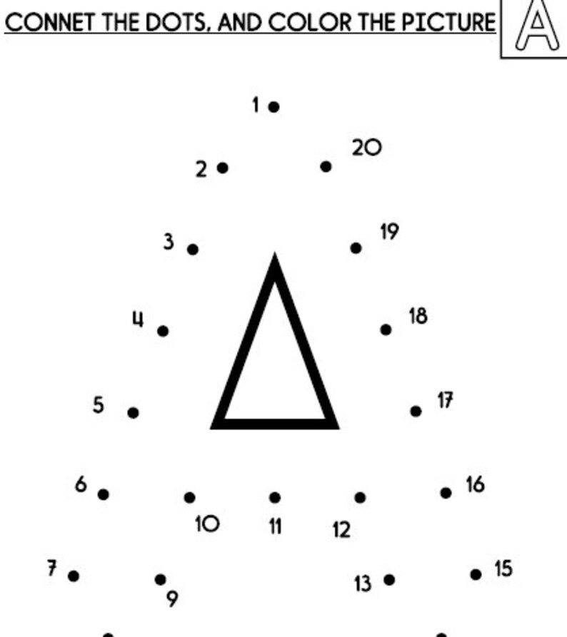 Connect the DOT | Alphabets With Kids - Etsy