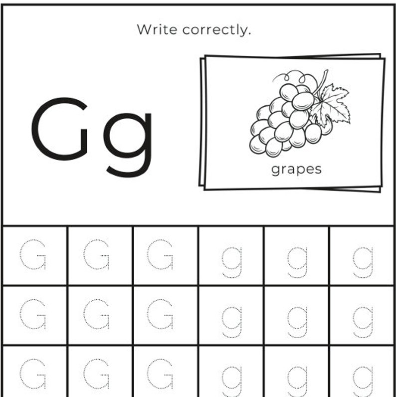 Number Letters Phonics for Young Kids Cool Interesting - Etsy