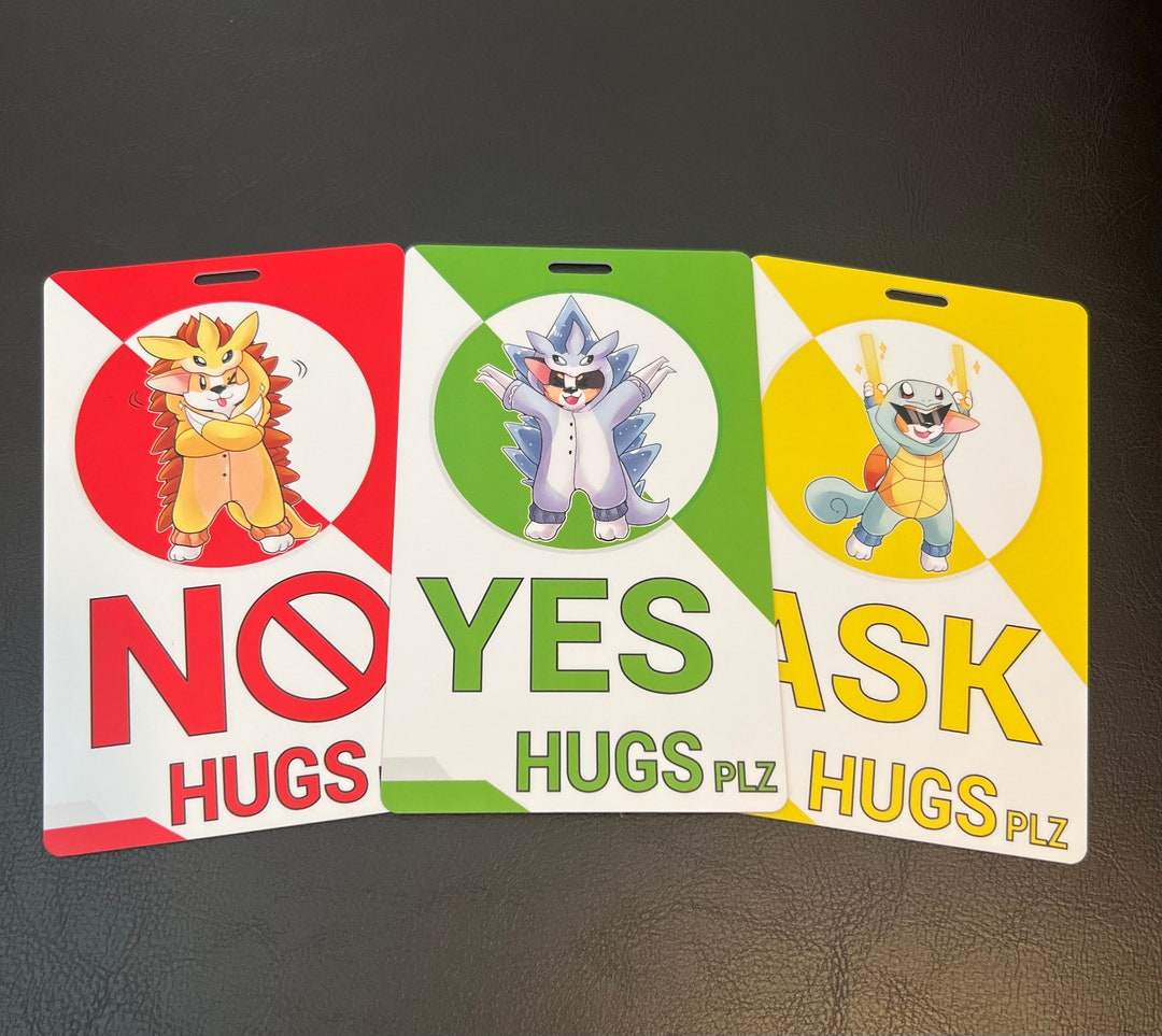 HUGS Furry Con Badge - Etsy