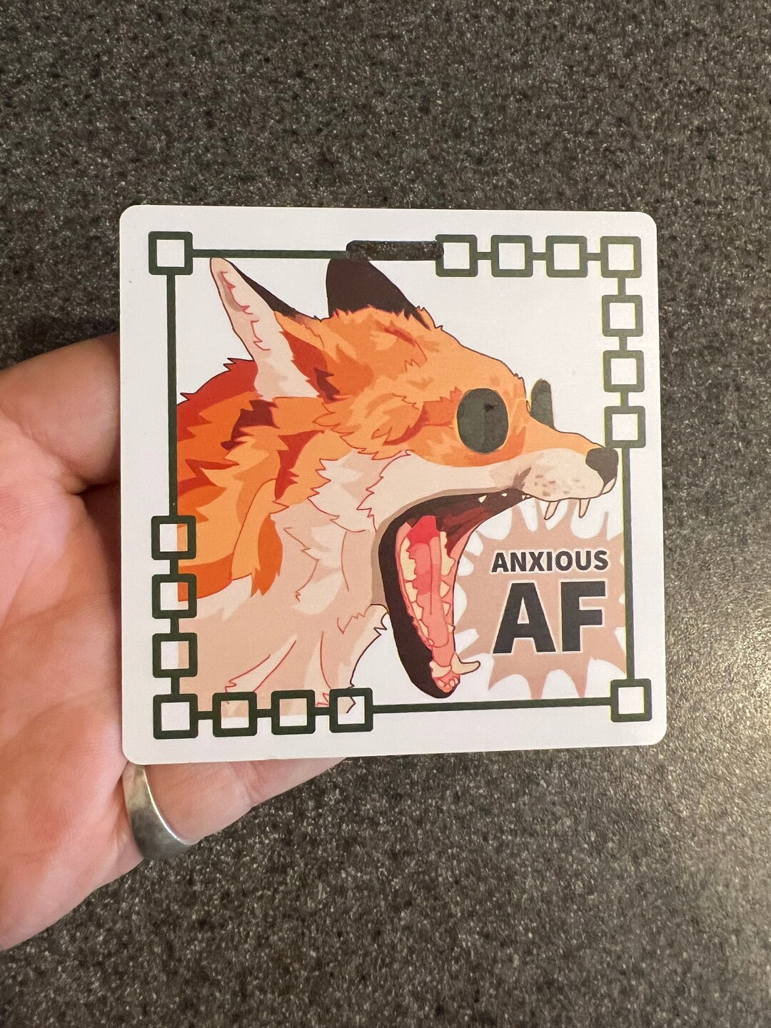ANXIOUS AF Furry Con Badge - Etsy