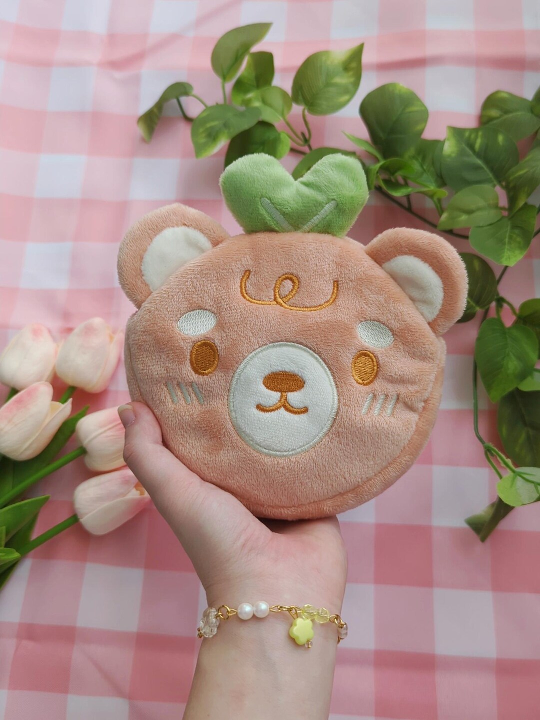 Sprout Bear Plush Purse - Etsy