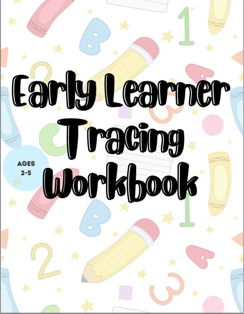Alphabet Tracing Workbook - Etsy