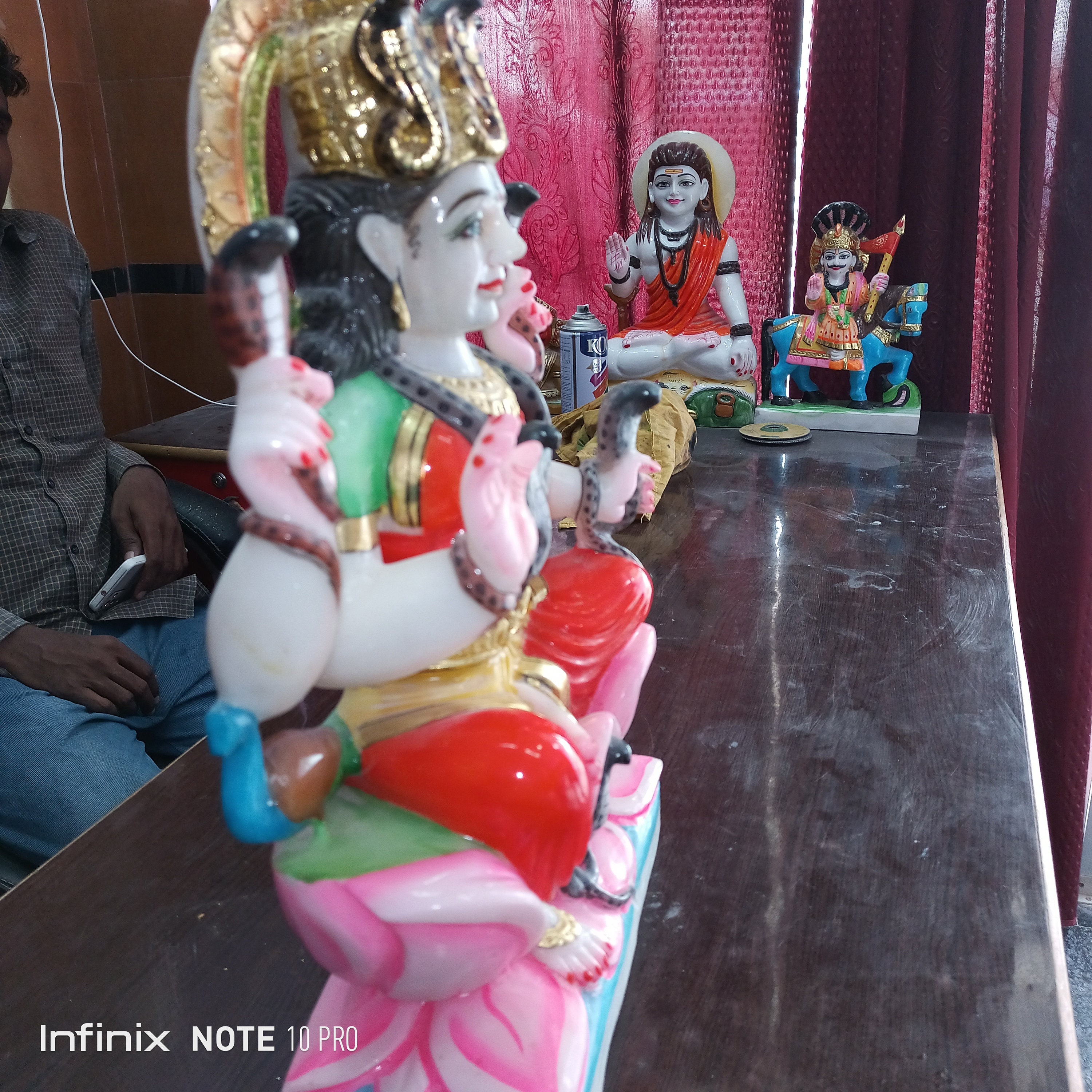 Handmade Statue of Manasa Devi Hindu Goddess of Snakes Unique Home ...