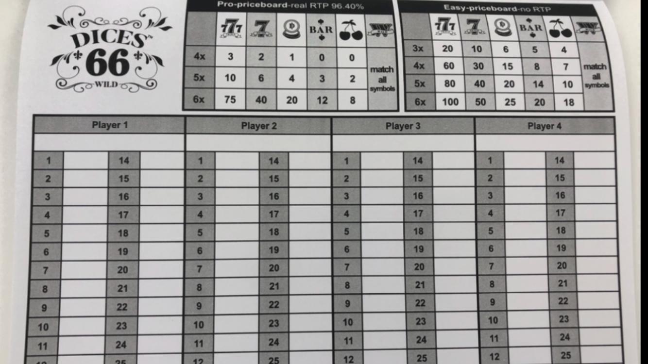 Dices66 - Score Sheets - Etsy
