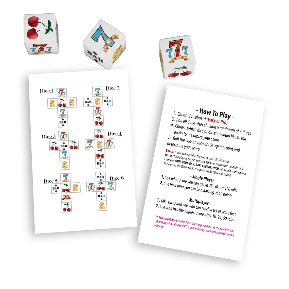 Dices 66 - Roll Dice With Pictures and Collect Points, Easy Game for ...
